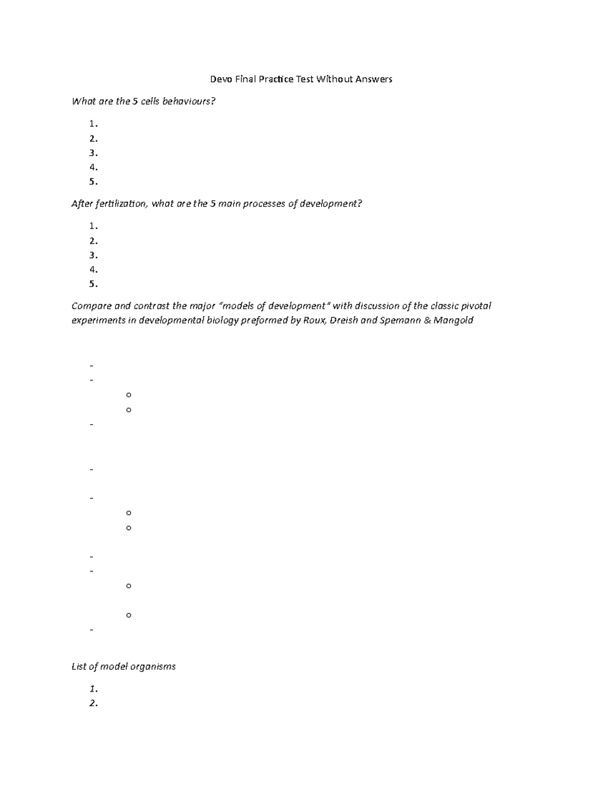 Devo final practice test no answsers - Devo Final Practice Test Without ...