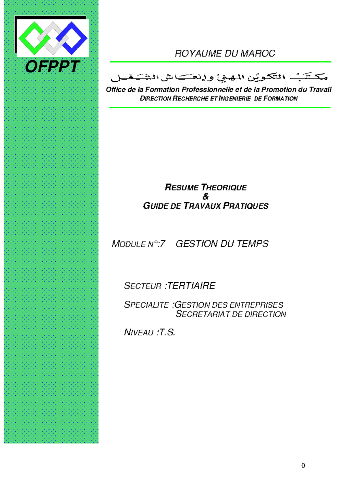 Module 04 – Gestion du Temps – Développement Informatique - 0 OFPPT ...