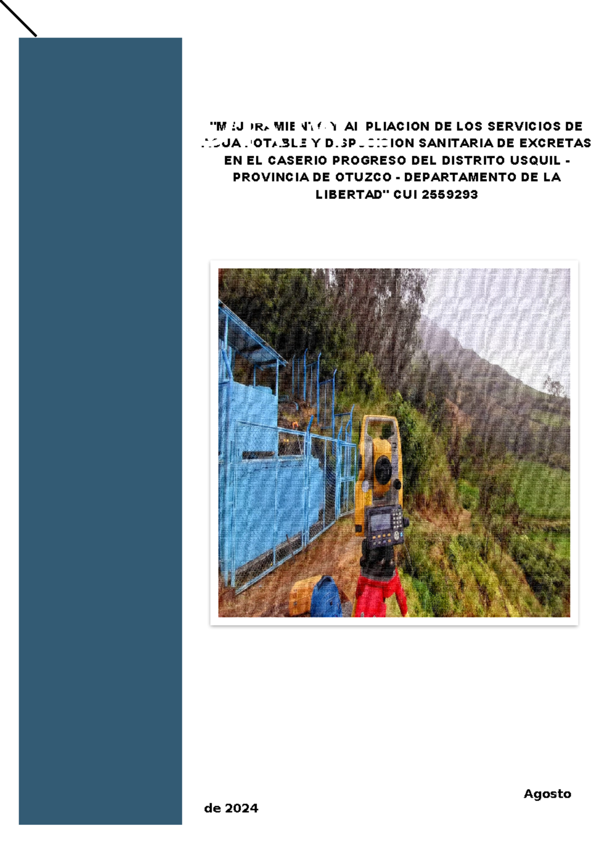 Informe Topografico - Progreso (Recuperado automáticamente) - Agosto de ...