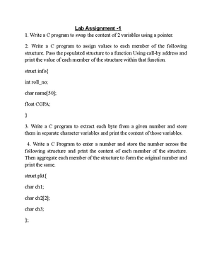 Assignment 1-1 - Design And Analysis Of Algorithms - Studocu