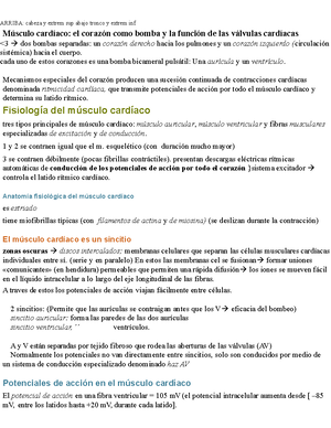 Músculo cardíaco (inotropismo y lusitropismo) - Músculo cardíaco ...
