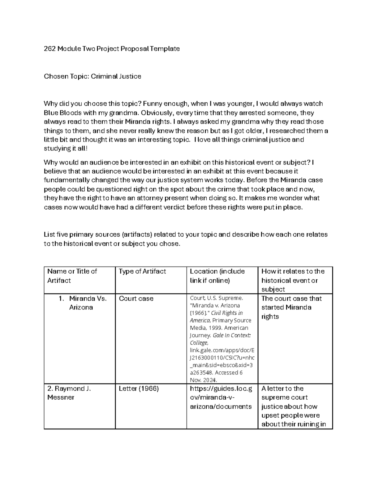 His 2-2 Project proposal - 262 Module Two Project Proposal Template ...