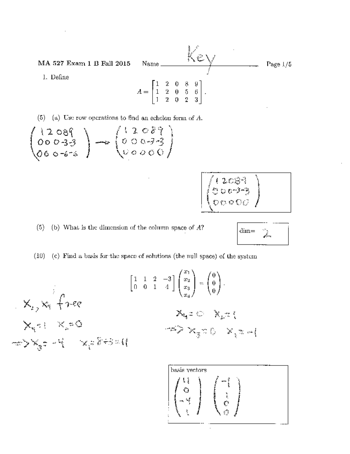 E1bf15key - MA 52700 - Studocu