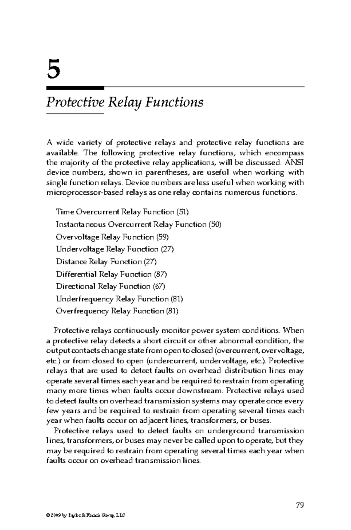 capitulo 5 Reles de proteccion - 79 5 Protective Relay Functions A wide ...