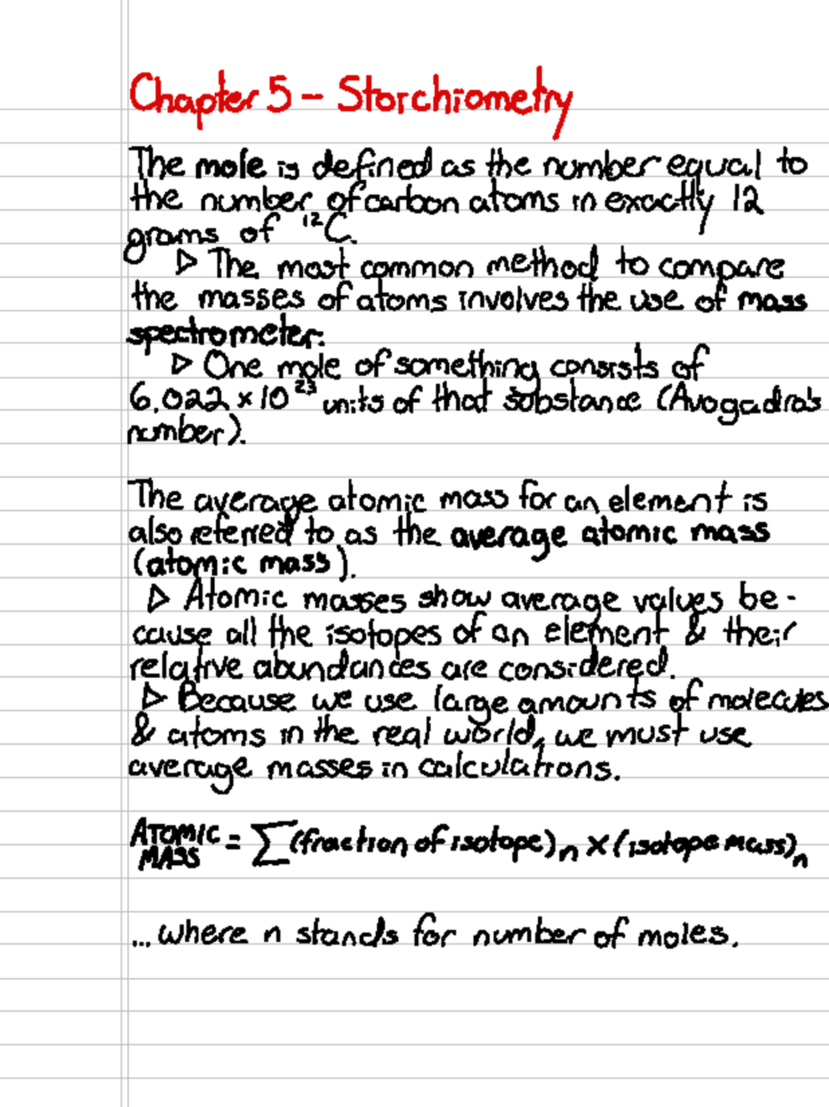 Chapter 5 - Stoichiometry - CHE 1301 - Baylor University - Studocu