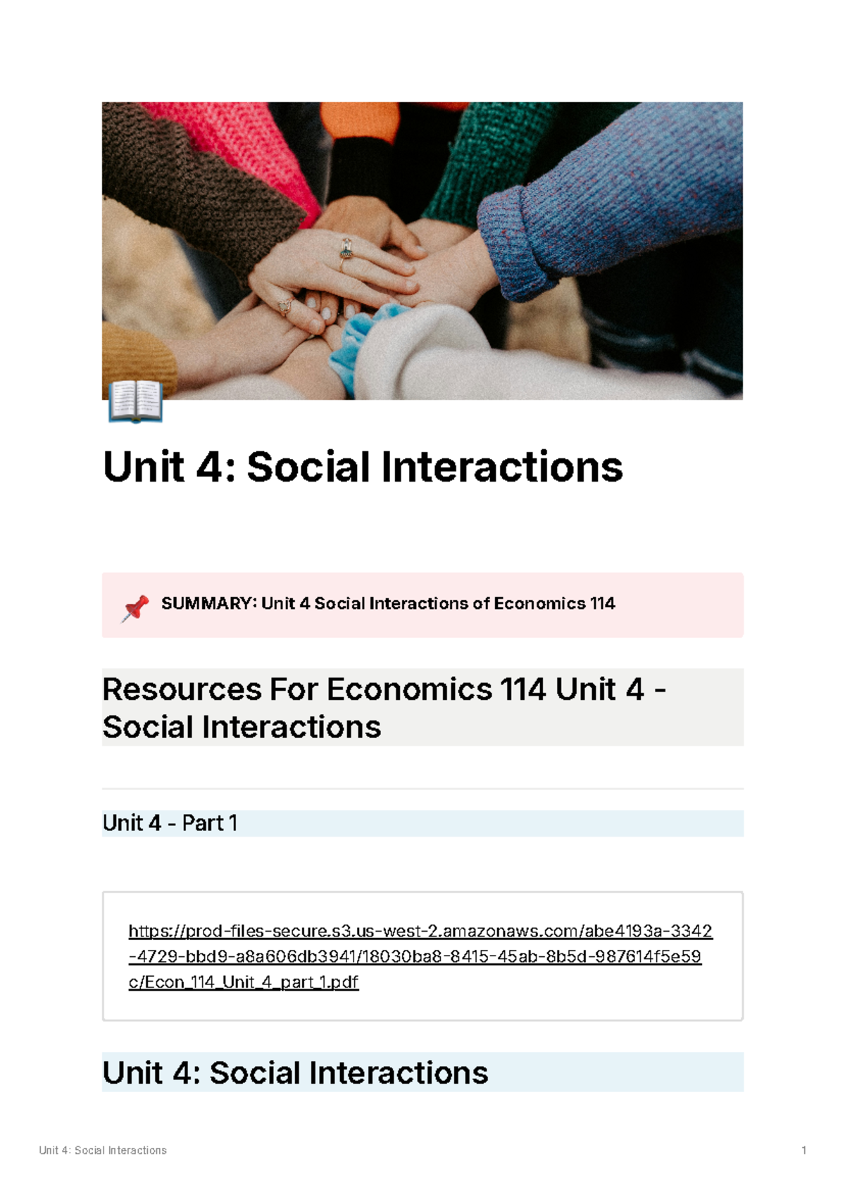 Unit 4 Social Interactions - 📖 Unit 4: Social Interactions 📌 SUMMARY ...