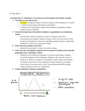 Unit 1 biology notes pt - Cumulative overview of unit 1 with group ...