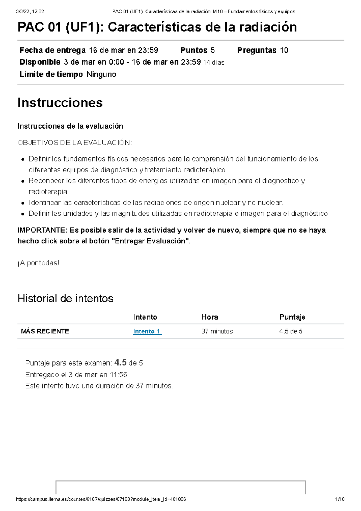 PAC 01 UF1 Características de la radiación M10 – Fundamentos físicos - PAC 01 (UF1 ...