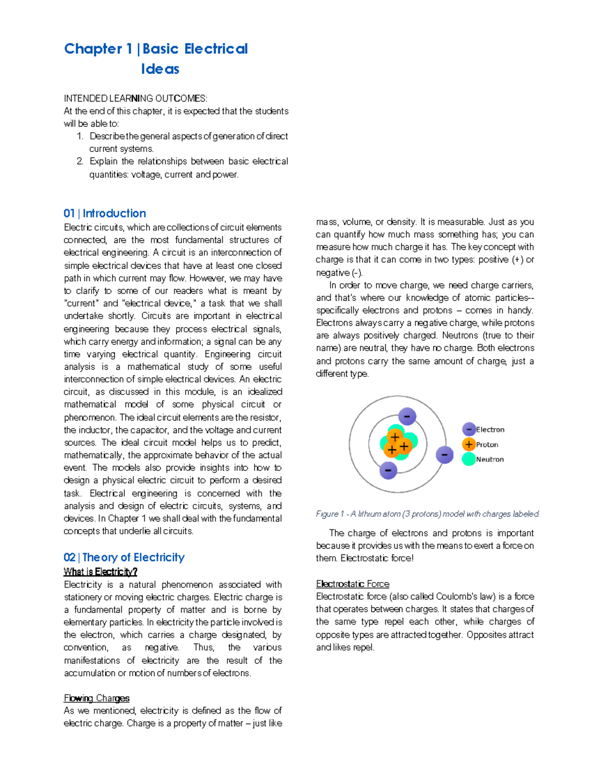 Module 1 Basic Electrical Ideas and Units - Chapter 1|Basic Electrical ...