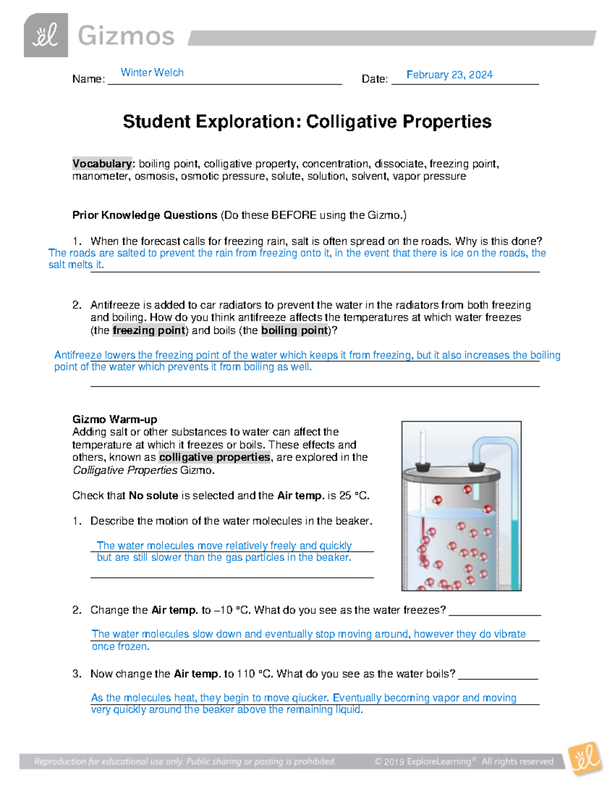 Colligative Properties SE (complete) - Name ...