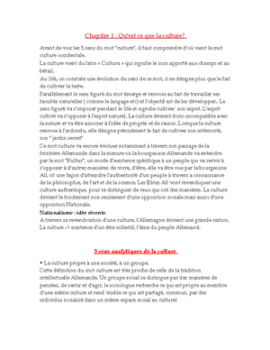 Chapitre 1 - Cours sur l'histoire des faits sociaux - Histoire de la ...