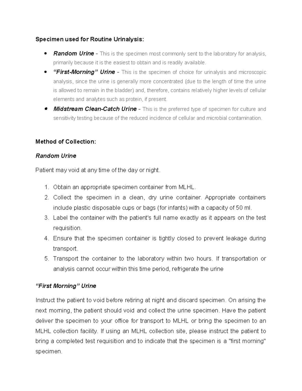 Routine-Urinalysis - This summary lecture includes basic information ...