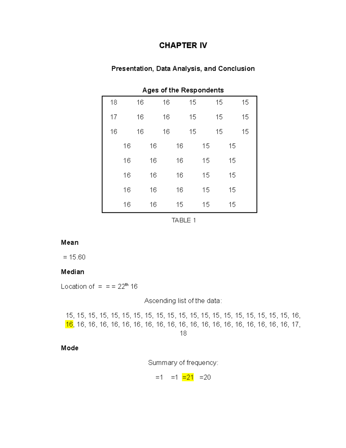 FDT - aaaaaaaaaaaaaa - CHAPTER IV Presentation, Data Analysis, and ...