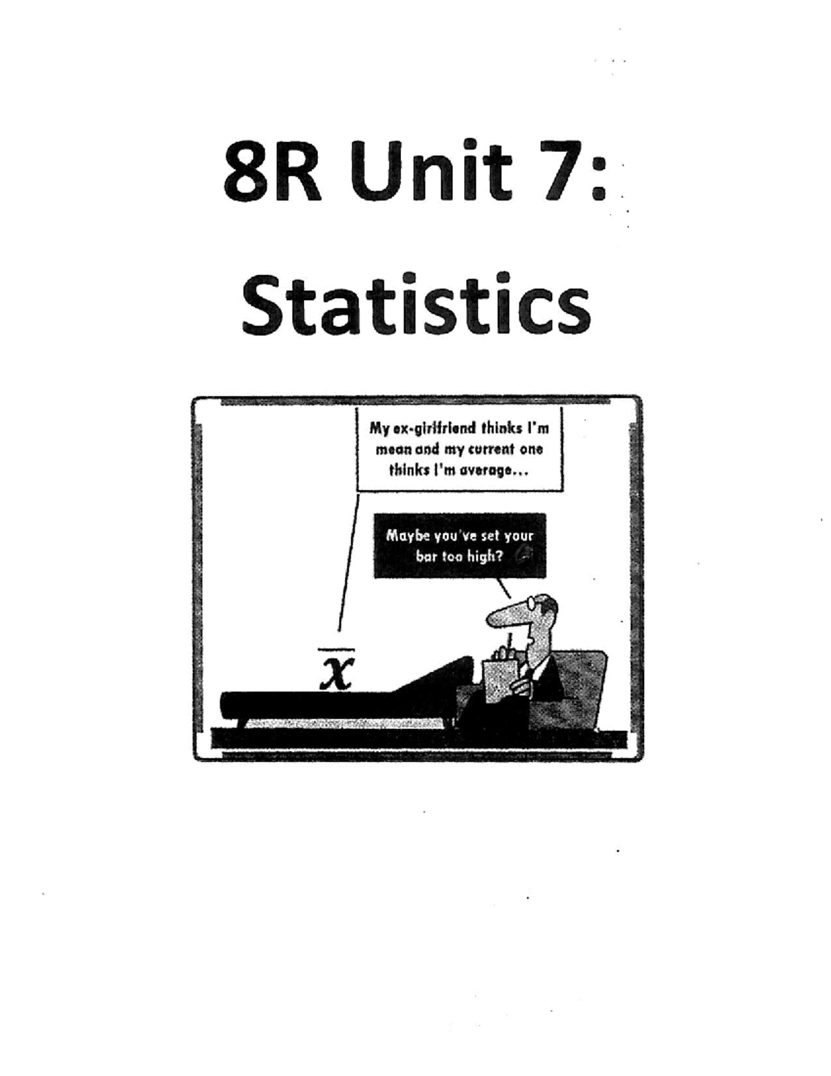 8R Statistics packet - Studocu