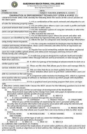 STE Grade 10 Electronics Q1 Module 1 and 2 - ELECTRONICS Quarter 1 ...