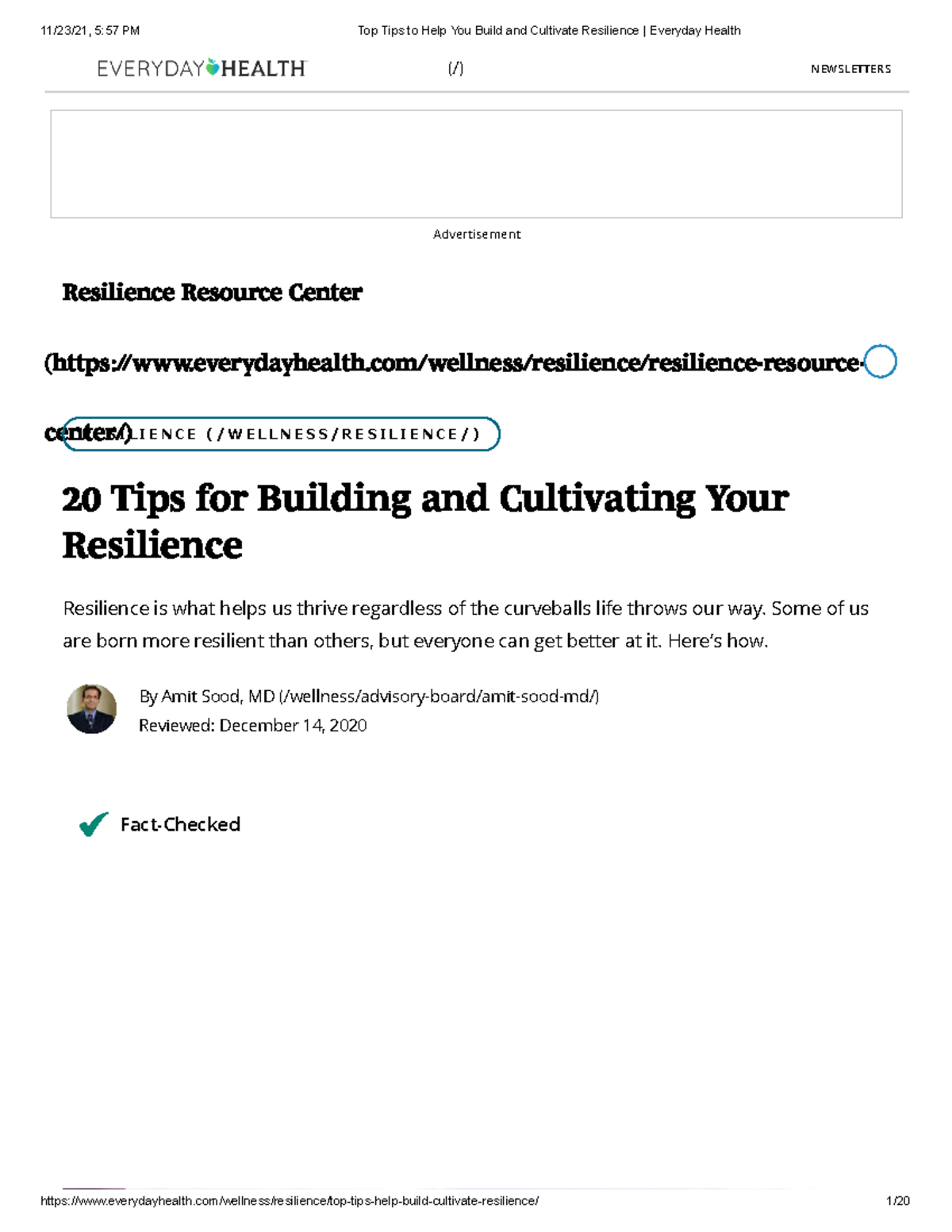 20 Tips to Help You Build and Cultivate Resilience Everyday Health ...
