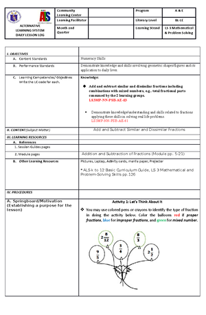 Final LP Music - LESSON PLAN - A Detailed Lesson Plan in MAPEH 3 MUSIC ...