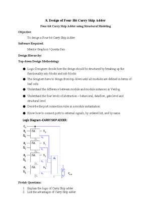 Exp 11 printouts vlsi lab - C:\exp11(376)\16x4_RAM 1 `timescale 1ns ...