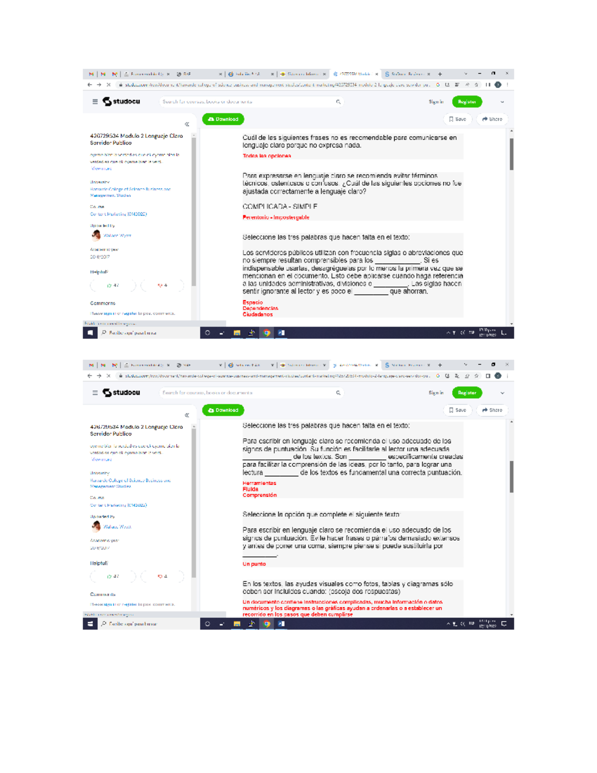 Mod 2 pantallazos - lenguaje - Studocu