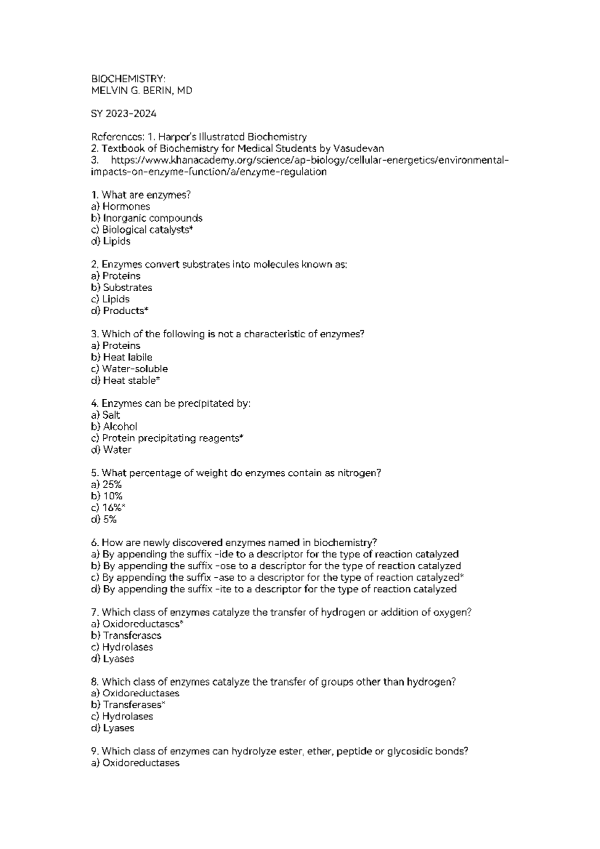 Bio Chem-Reviewer - Biochem Reviewer - General Chemistry (Organic ...