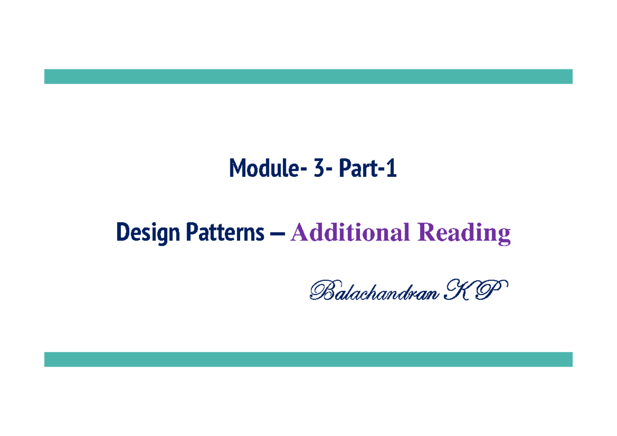 Module-3-Part-1-Additional Reading - Module- 3- Part- Design ...
