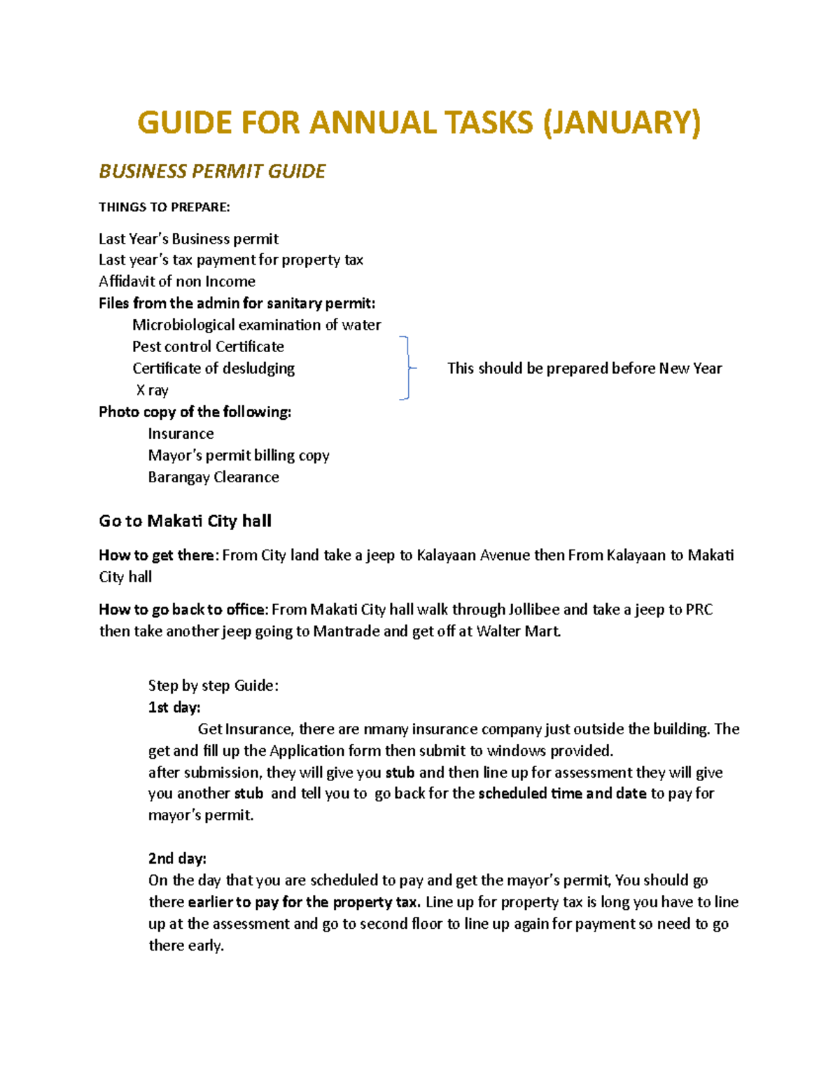 Annual TASK Simplified Procedure - GUIDE FOR ANNUAL TASKS (JANUARY ...