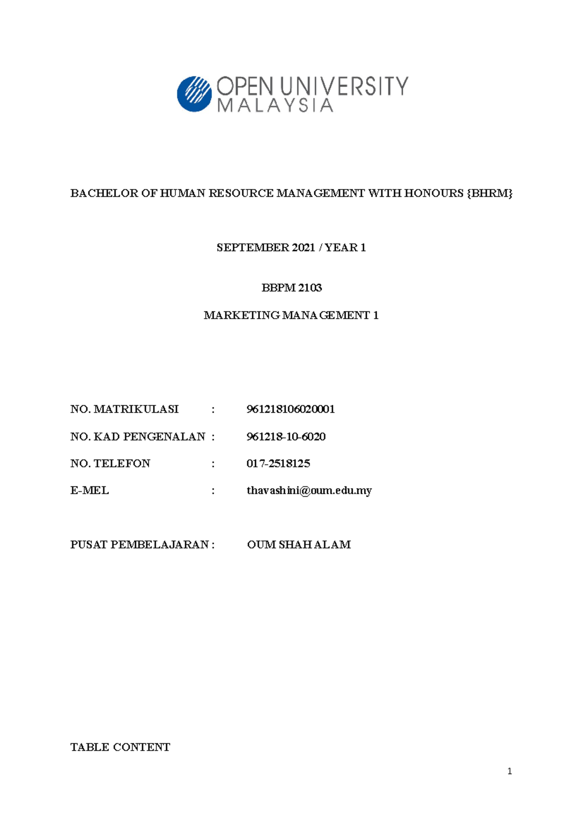 BBPM2103 Assignment BACHELOR OF HUMAN RESOURCE MANAGEMENT WITH bbpm2103-assignment-bachelor-of-human-resource-management-with