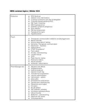 Med surg Foundations Study guide - Foundations/Med-Surg Study Guide ...
