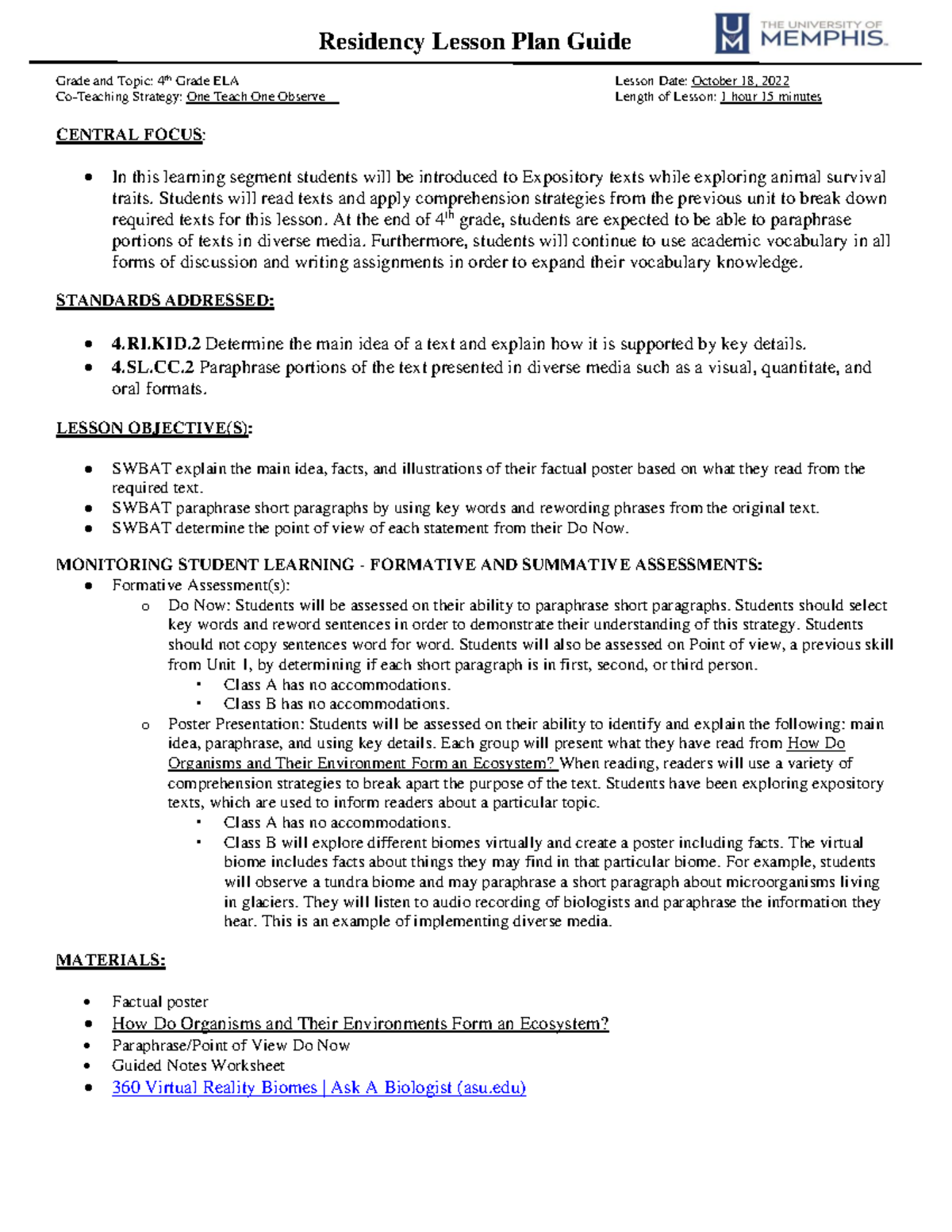 Unit 2 Week 1 Day 2 - 4th grade additional practice created by me ...