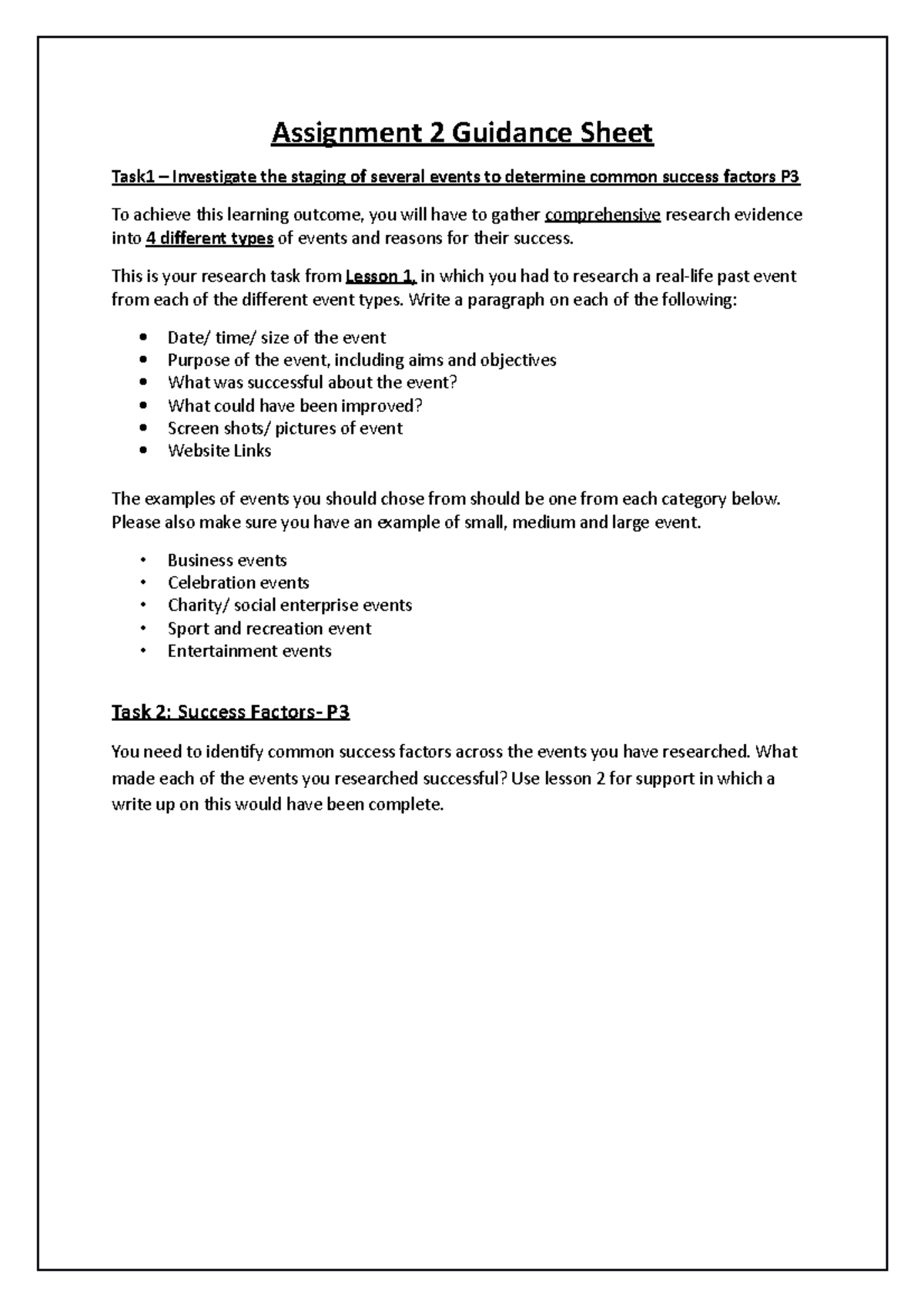 Assignment 2 guidance - fdssd - Assignment 2 Guidance Sheet Task1 ...