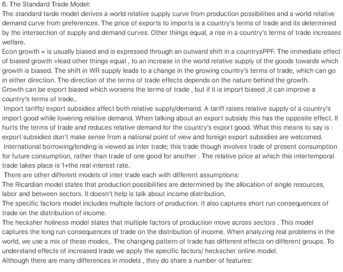 6. The Standard Trade Model: - The Standard Trade Model: The standard ...