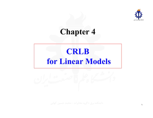 Est Ch3 Eng - Estimation theory - Studocu