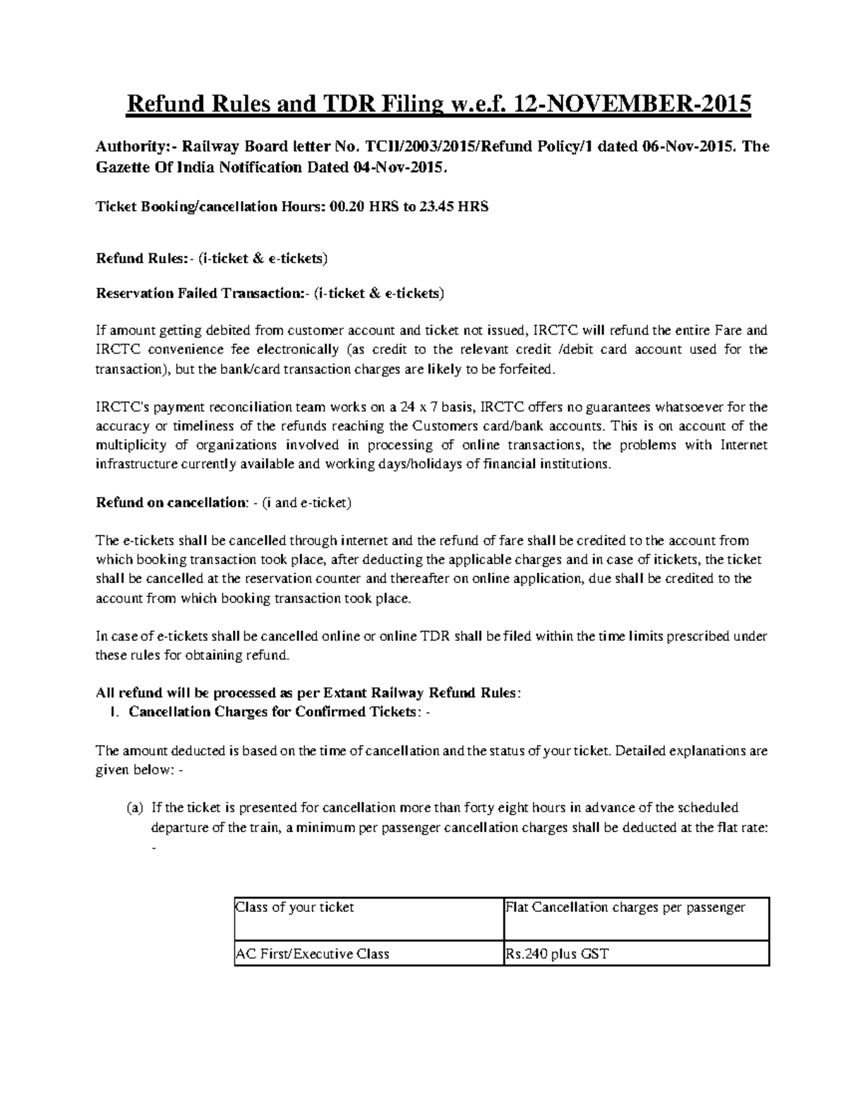 Refund Rules wef 12-Nov-15 - Refund Rules and TDR Filing w.e. 12 ...