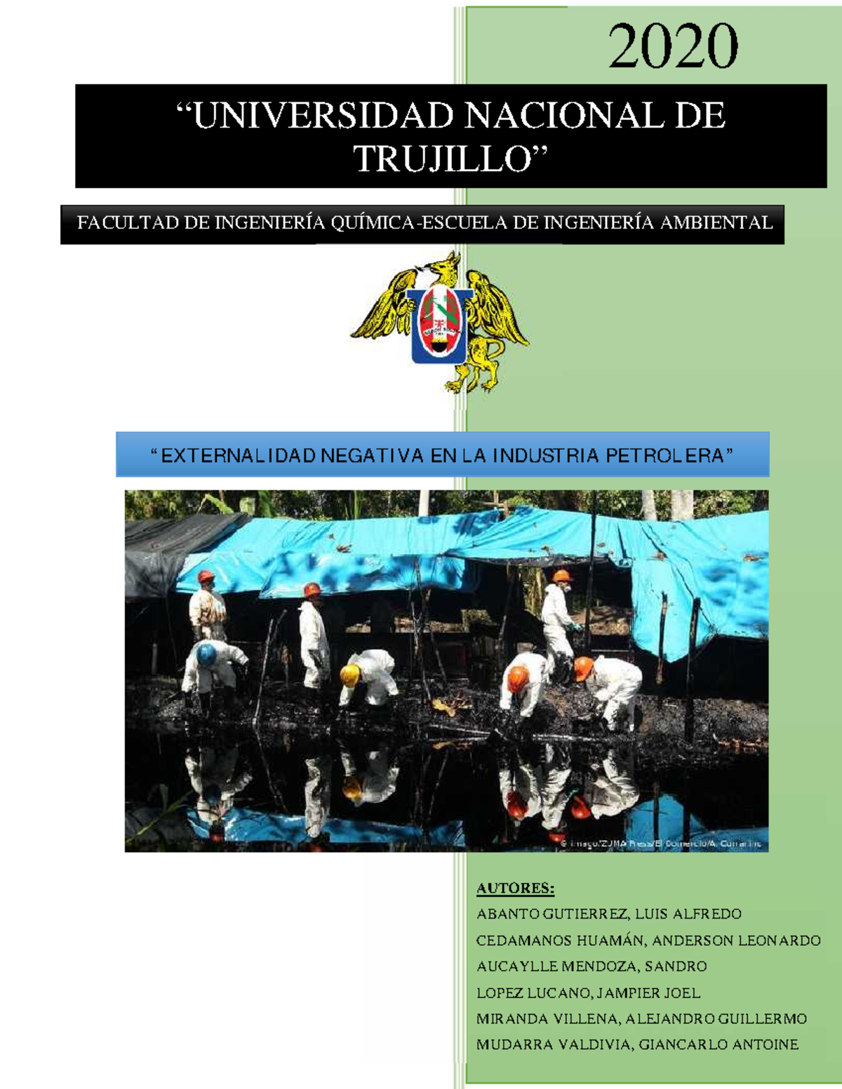 Ensayo Grupo 5 - Warning: TT: undefined function: 32 2020 “UNIVERSIDAD NACIONAL DE TRUJILLO ...