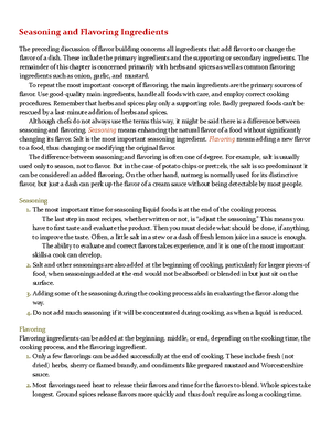 Basic Principles of Cooking and Food Science - No matter how carefully ...