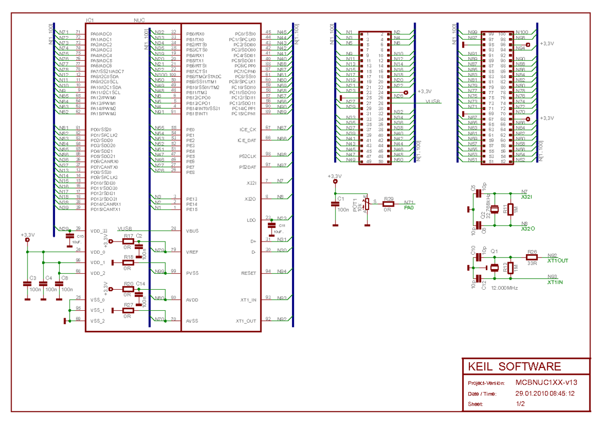 Mcbnuc 1xx-schematics - + 3 , 3 V + 3 , 3 V NUC 100 n 10 k 0 R 100 n ...