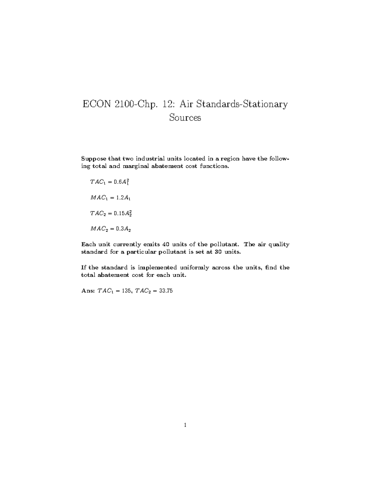 Airstandards stationary - ECON 2100-Chp. 12: Air Standards-Stationary ...