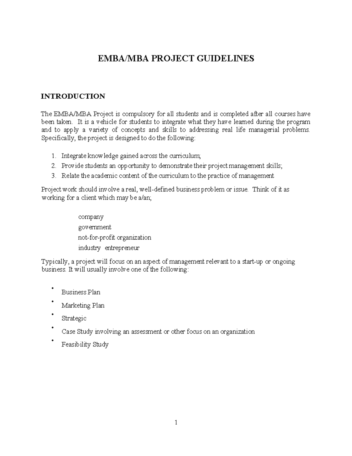 NEW EMBA- MBA Project Report Guidelines (3) (1) (2)pdf - EMBA/MBA ...