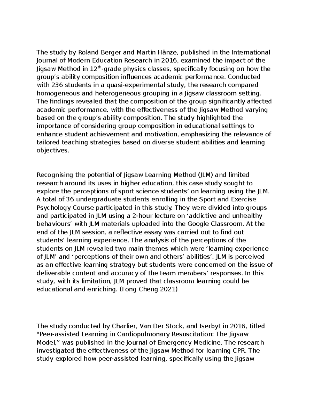Rrl - BSED MAJOR IN ENGLISH - The study by Roland Berger and Martin ...