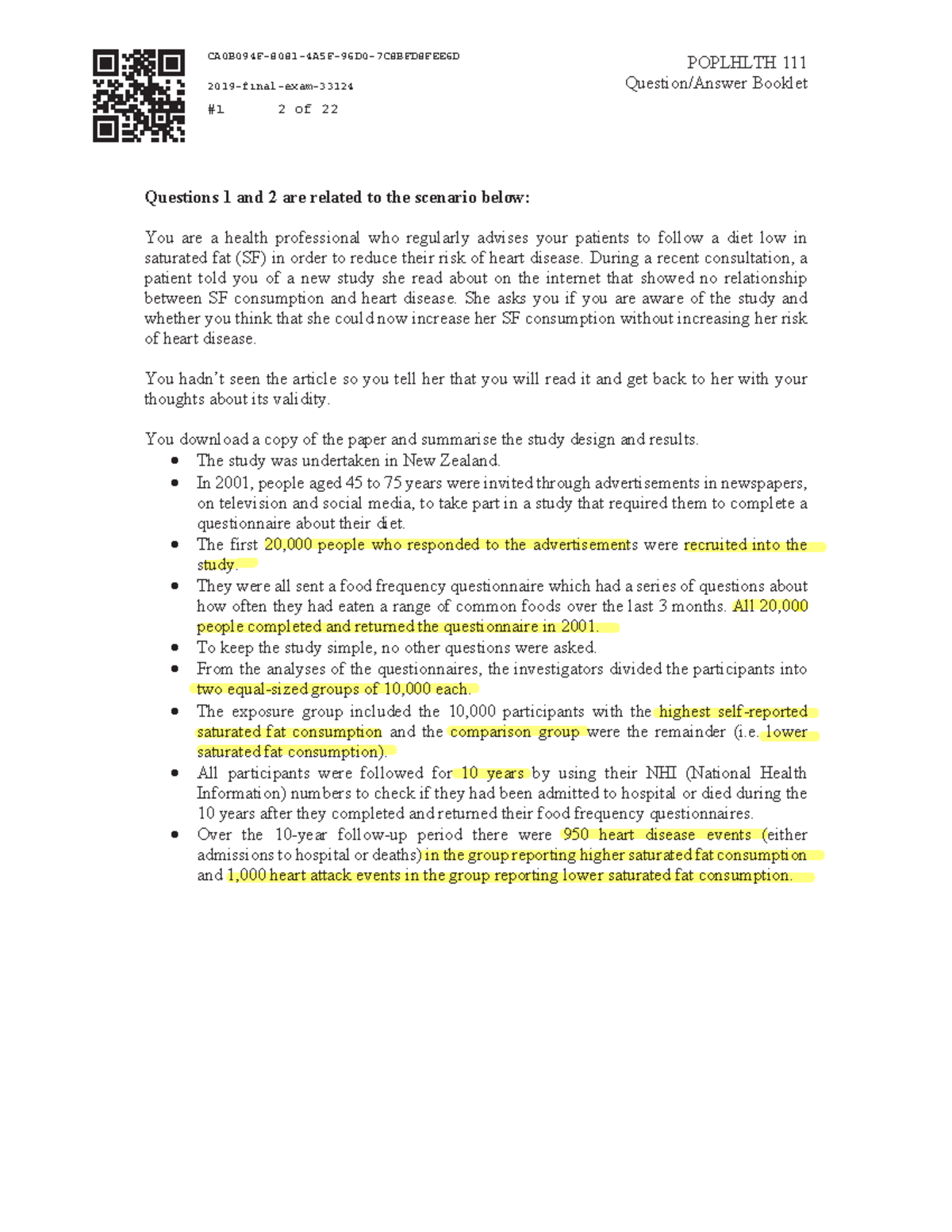 Poplhlth 111 - NOTES NOTES NOTES NOTES - POPLHLTH 111 Question/Answer ...