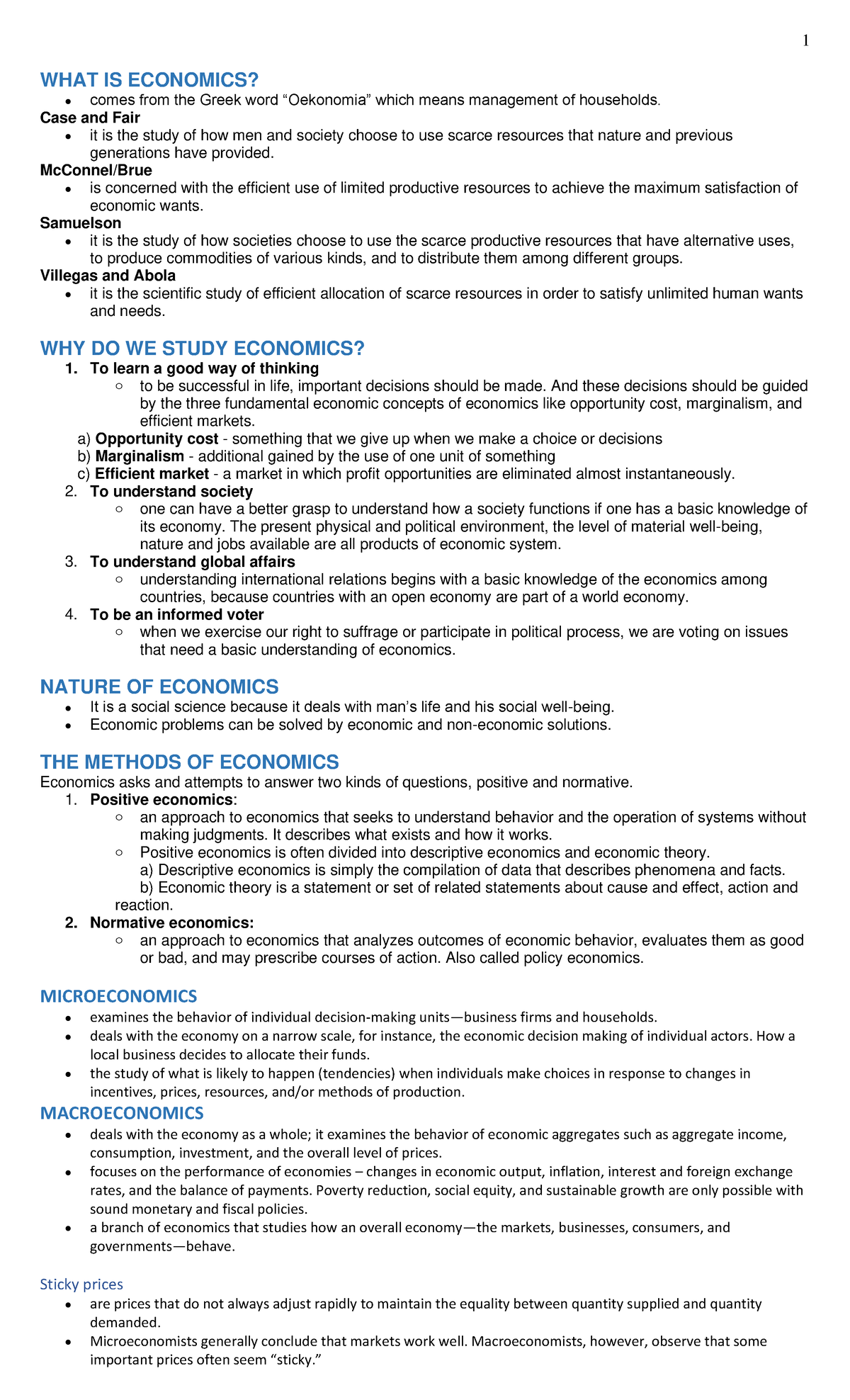 Basic Economics - 1 - WHAT IS ECONOMICS? comes from the Greek word ...