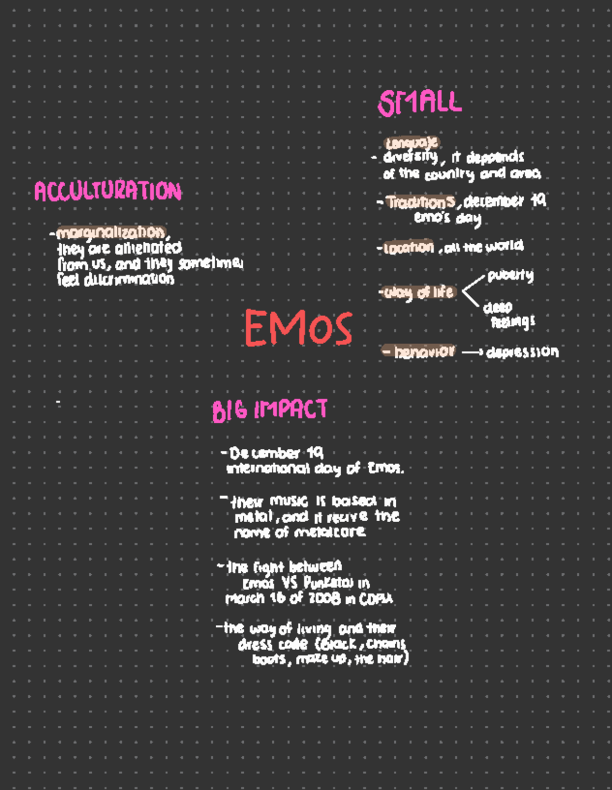 Emos - Subcultures - Emos SITALL Lenguaje - diversity it depends of the ...