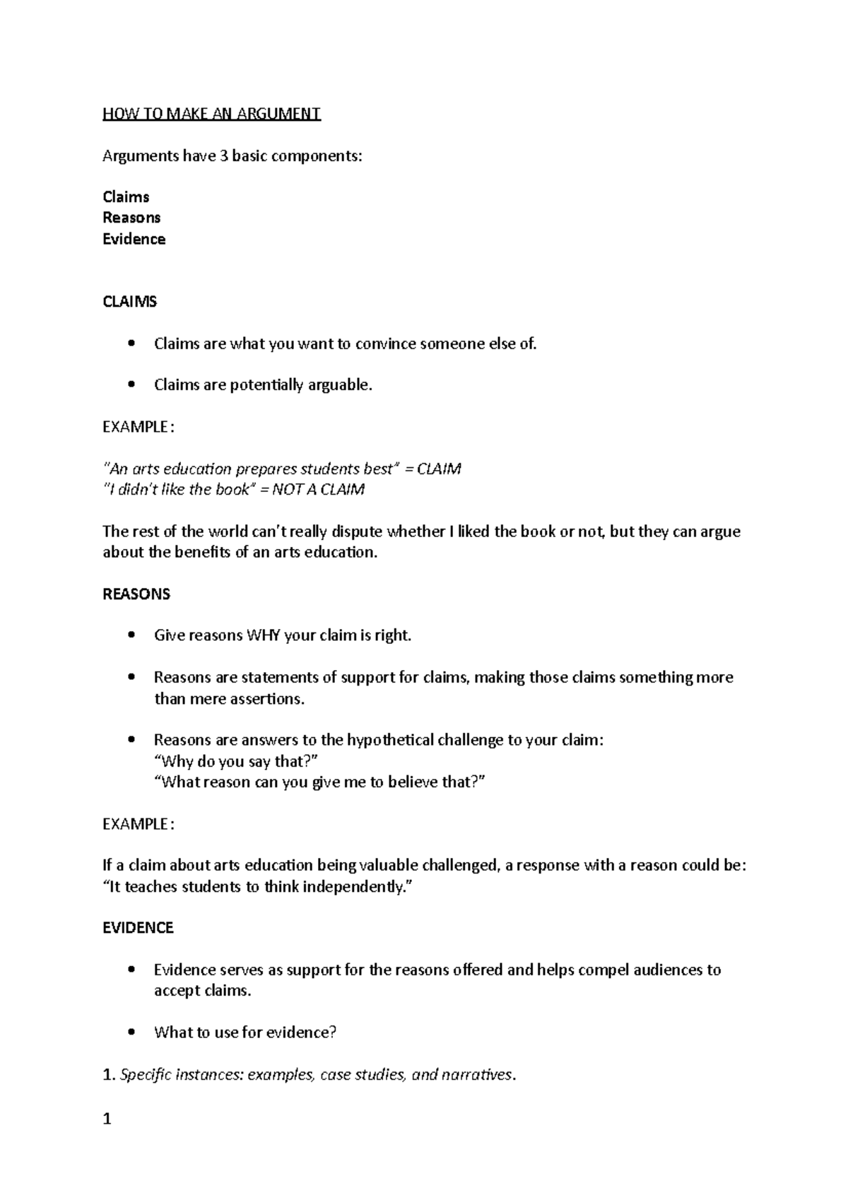 HOW TO MAKE AN ethical argument for debate - HOW TO MAKE AN ARGUMENT ...