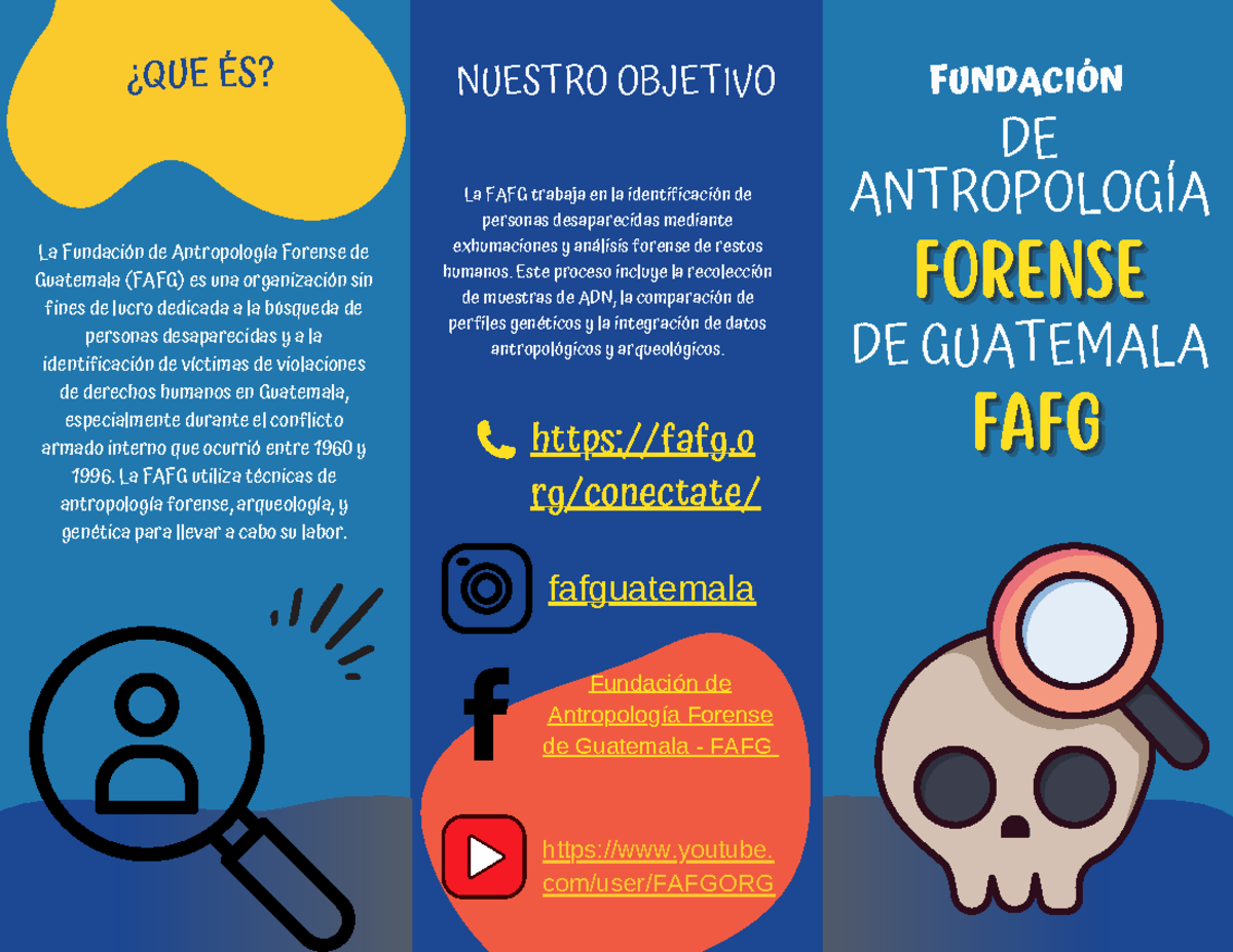 Trifoliar FAFG - ...... - FUNDACIÓN DE ANTROPOLOGÍA FORENSEFORENSE ...
