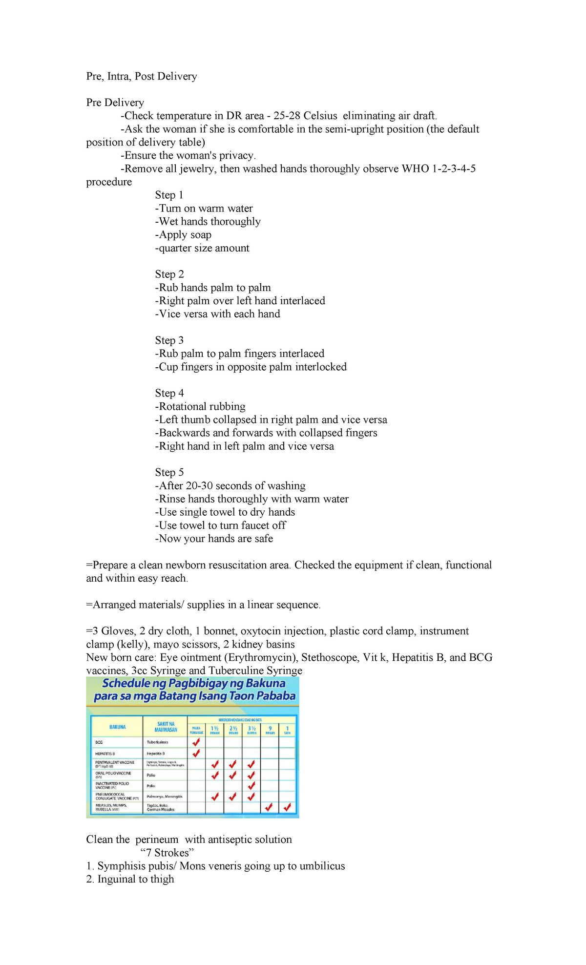 Pre Intra Delivery - Pre, Intra, Post Delivery Pre Delivery -Check ...