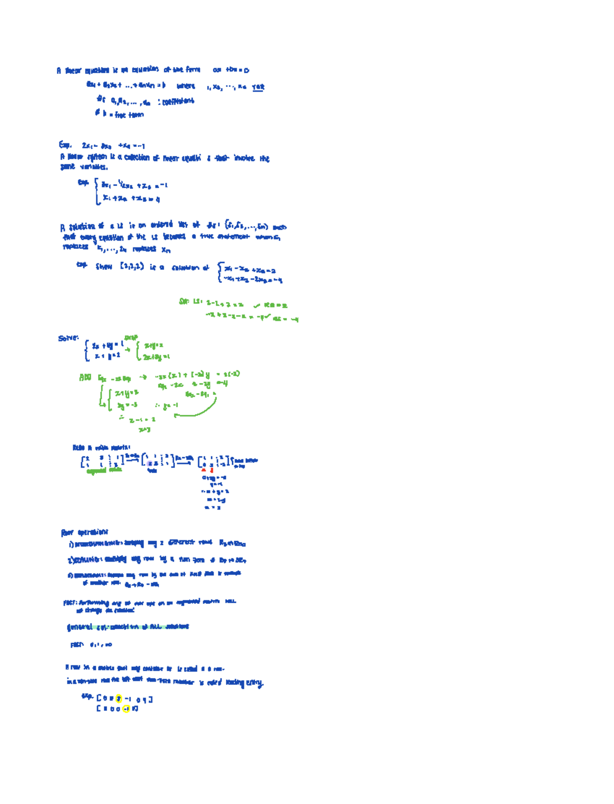 Note Oct 18, 2022 - Linear algebra lecture notes - MAT1341 - uOttawa ...