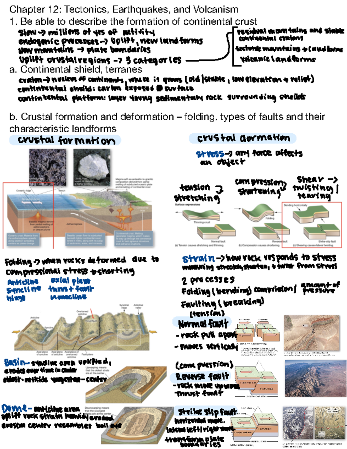 Intro To Landforms Ch 12 study guide - Chapter 12: Tectonics ...