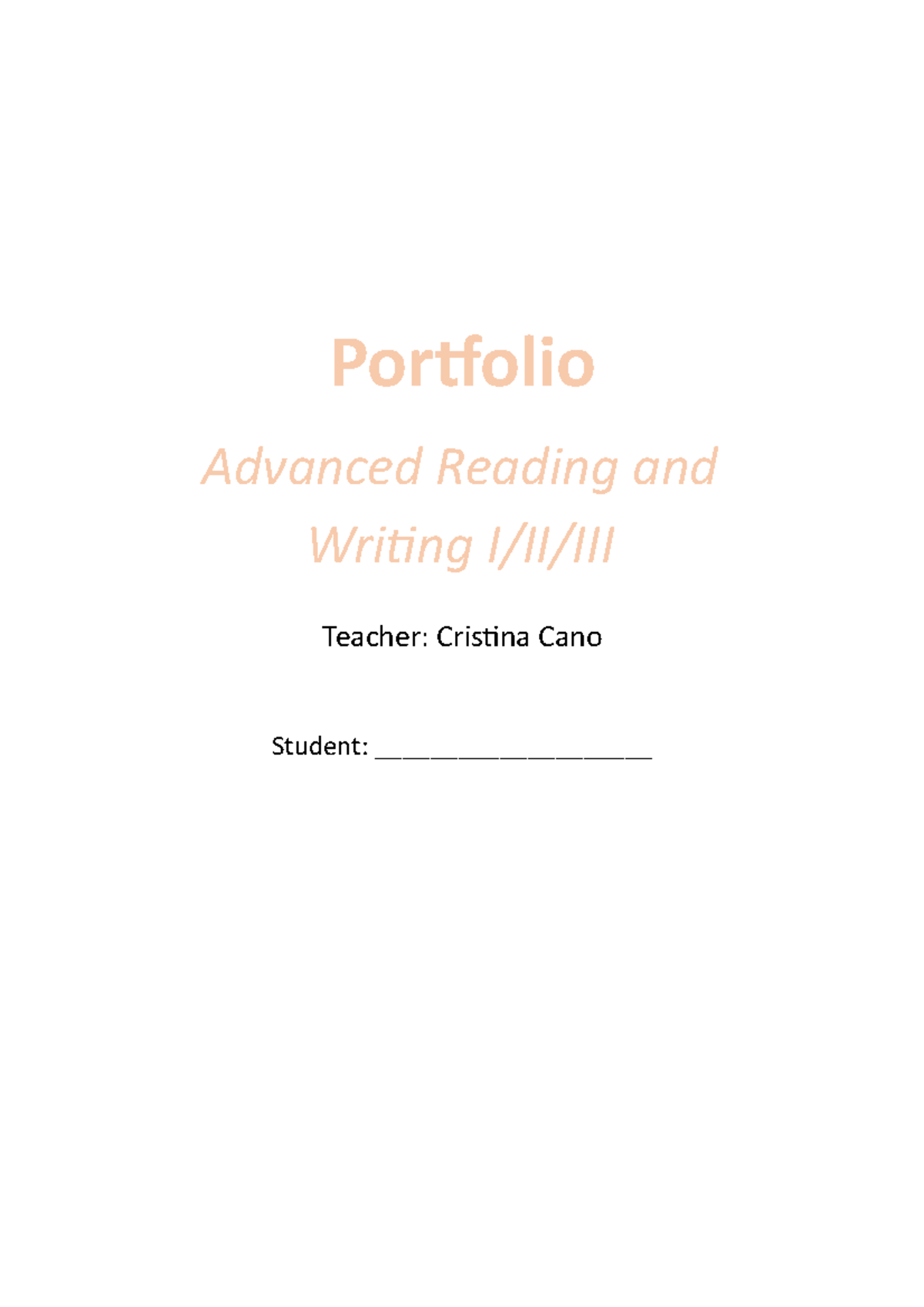 ARW - Portfolio - portafolio de ingles para conocer la base de los ...