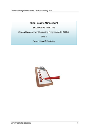 Strategic Management - Generic management Level 4 Learner guide 57712 1 ...