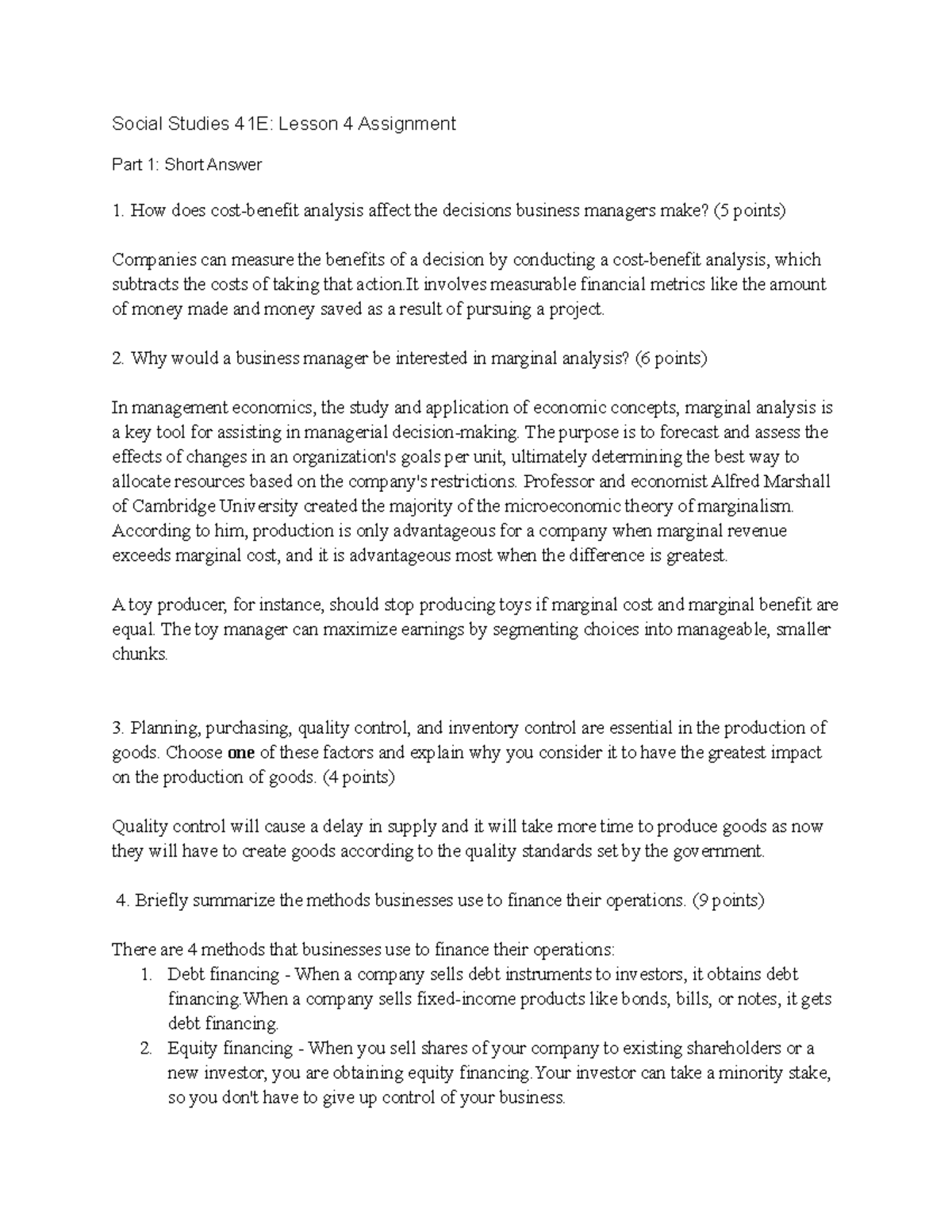 Social Studies 41E: Lesson 4 Assignment - Social Studies 41E: Lesson 4 ...